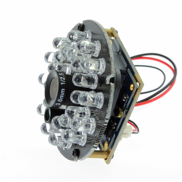 IR 720P USB Camera module with audio and IR Cut 24PCS IR LED and 3.6MM ...